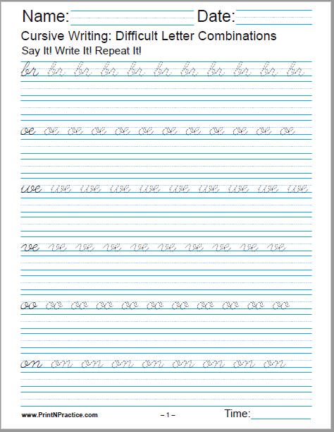Cursive Words Worksheets Free Printable FREE PRINTABLE TEMPLATES