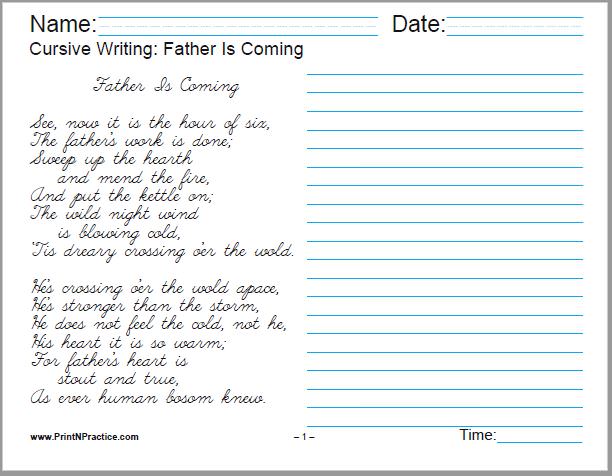 Create Your Own Cursive Writing Sheets