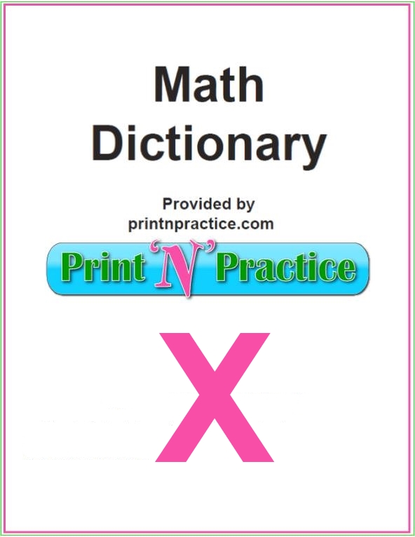 Math Words That Start With X Awesome Math Glossary Words